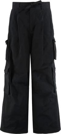 Dolce & Gabbana Homme, Pantalons, Noir, Taille: L Pantalon Cargo en Faille