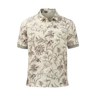 Etro Polohemd mit Blumenmuster - - Tops - Herren - Beige - L