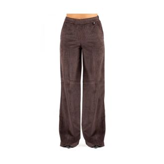 LuckyLu Pa36Ve Pantalone - - Trousers - Damen - Braun - S