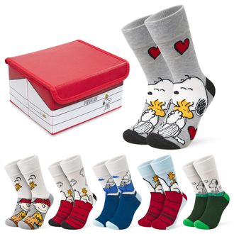 Peanuts Snoopy Damen Socken, weich und atmungsaktiv, lustige Damensocken, 6er-Pack