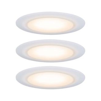 Paulmann 99942 Premium Suon Lot de 3 spots LED encastrables ronds avec 3 x 6,5 W IP44 à intensité variable Blanc 2000 K