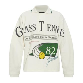 Lacoste Polo &agrave; Manches Longues - Homme - Tops - Blanc - Taille: M