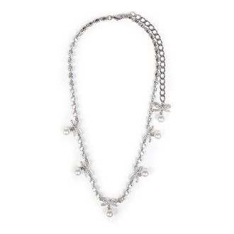 Self Portrait Collier &agrave; cha&icirc;ne orn&eacute; dun - Femme - Accessoires - Gris - Taille: ONE Size
