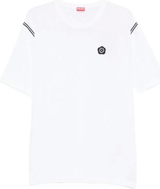 Kenzo Homme, Tops, Blanc, Taille: L Patch Crew Neck T-Shirt