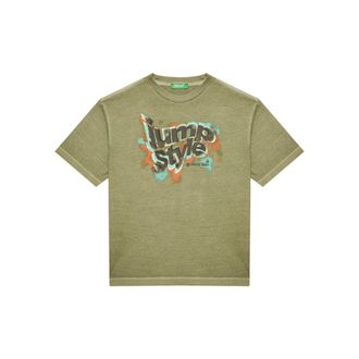 Benetton United Colors Of Benetton T-Shirt 3PCMC10N7 Gr&uuml;n Regular Fit