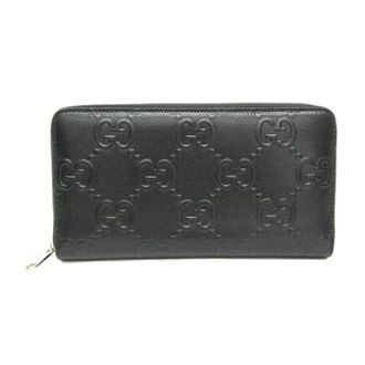 Gucci Pre-owned GG embossed zip-around organizer - Homme - Pre-owned - Noir - Taille: ONE Size