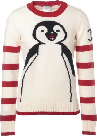 Chanel pull à rayures (2007) - Blanc