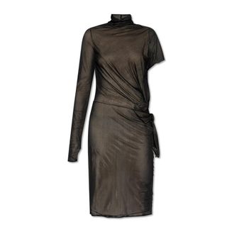 Maison Margiela Asymmetrisches Midikleid - - Dresses - Damen - Schwarzk - XS