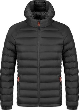 Generic Doudoune isolante &agrave; capuche pour homme, l&eacute;g&egrave;re, matelass&eacute;e, pliable et imperm&eacute;able, manteau dhiver, Style3a, XXL