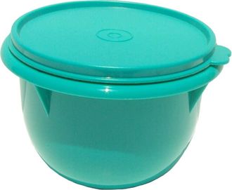 Tupperware R&uuml;hrsch&uuml;ssel mit flachem Boden, f&uuml;r 4 Tassen, Blaugr&uuml;n