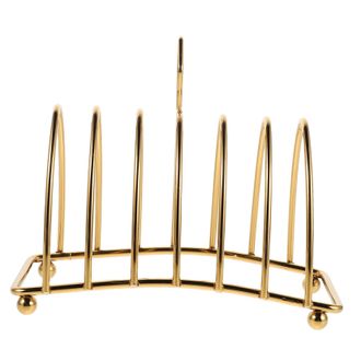 SOLUSTRE Toast Rack Edelstahl Goldener Toasthalter Vintage Brothalter für Küche Bäckerei Brot Präsentationsregal Stabil und Einfach zu Reinigen