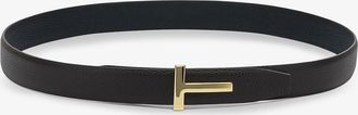 Tom Ford Reversible hammered leather belt - TOM FORD - gender_Man