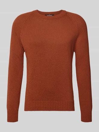 Gran Sasso Strickpullover aus Baumwoll-Kaschmir-Mix mit Rundhalsausschnitt