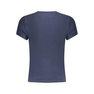Tommy Hilfiger Logo-Embroidered Cotton T-Shirt - Blue