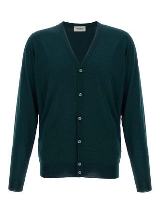 John Smedley Cardigan - Vert