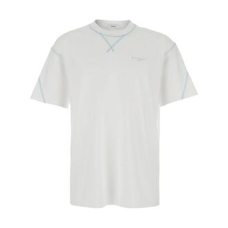 Givenchy Wei&szlig;es T-Shirt mit Logo vorne aus Baumwolle f&uuml;r Herren - - Tops - Herren - Wei&szlig; - XL
