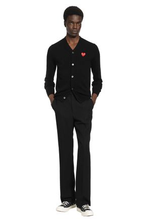 Comme Des Gar&ccedil;ons Heart Wool Cardigan