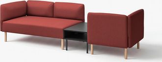 IKEA LILLEHEM 3er-Sitzelement mit Ablage