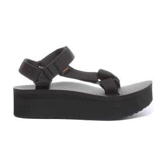 Teva Schwarze Flatform-Sandale mit Umweltfreundlichem Riemen - - Shoes - Damen - Schwarzk - 39 EU