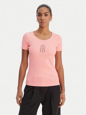 Fracomina T-Shirt FP26ST3001J42701 Korallenfarben Slim Fit
