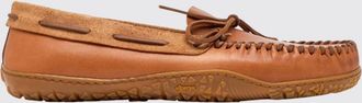 Buttero Chaussures bateau en cuir marron avec semelle en caoutchouc Vibram