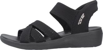 Skechers Femme, Chaussures, Noir, Taille: 36 EU Arya Flat Sandal
