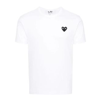 Comme Des Gar&ccedil;ons Herz-Aufdruck Baumwoll-T-Shirt - - Tops - Herren - Wei&szlig; - XL
