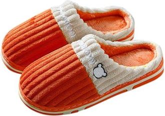 Generic Pantoufles l&eacute;g&egrave;res et douces en coton doux pour la peau pour femme printemps et hiver m&eacute;nage int&eacute;rieur antid&eacute;rapant chaud couture peluche simple chaus