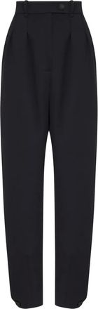 Gloria Coelho button-detail trousers - Schwarz
