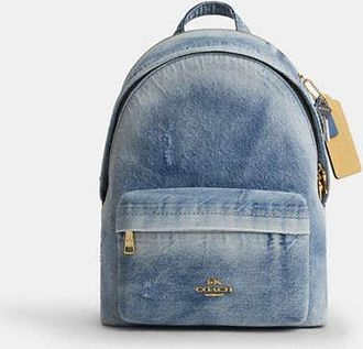 Coach Taylor Kleiner Rucksack Aus Loved-Denim