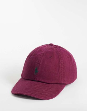 Polo Ralph Lauren casquette de baseball &agrave; logo icon en bordeaux-Rouge