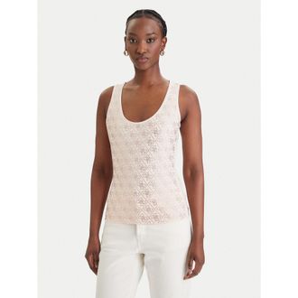 Guess Top W6GP10 K2932 Beige Regular Fit