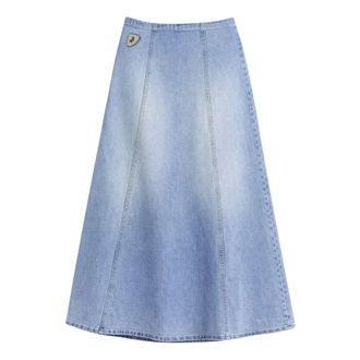 Lois Femme, Jupes, Bleu, Taille: 40 FR Iois Denim Skirt