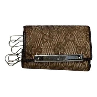 Gucci Porte-cl&eacute;s GG Blooms Pre-owned - Femme - Pre-owned - Brun - Taille: ONE Size