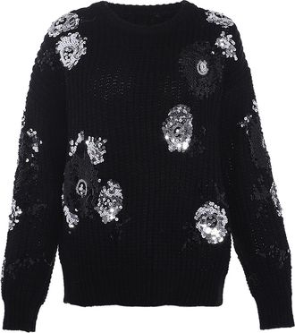 Faina Pullover Damen schwarz