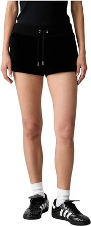Sporty & Rich Femme, Shorts, Noir, Taille: 36 FR Short Shorts