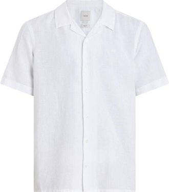 Calvin Klein Herren Hemd aus Leinen und Baumwolle LINEN COTTON CUBAN SHIRT
