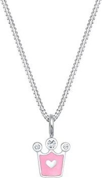 Elli Collier Femme Couronne Coeur de Cristal - (925/1000) Argent