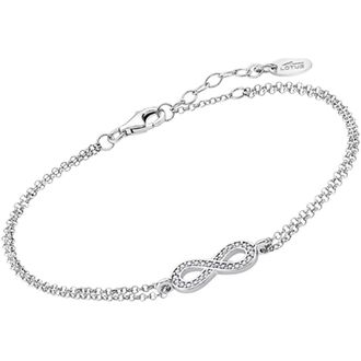 Lotus Bracelet Silver Infini argent empierré