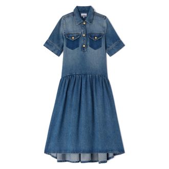 Ganni Damen, Kleider, Blau, SGr&ouml;&szlig;e