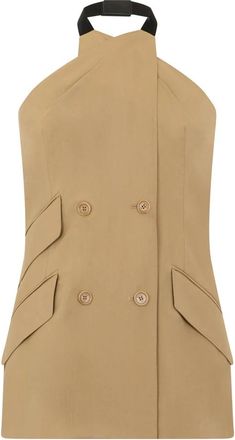 Max Mara Femme, Vestes, Beige, Taille: 38 FR Nuraghe Sleeveless Jacket