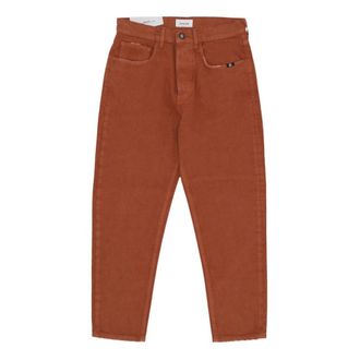Amish Dunkle Beige Slim Fit Jeans - - Trousers - Herren - Braun - W28