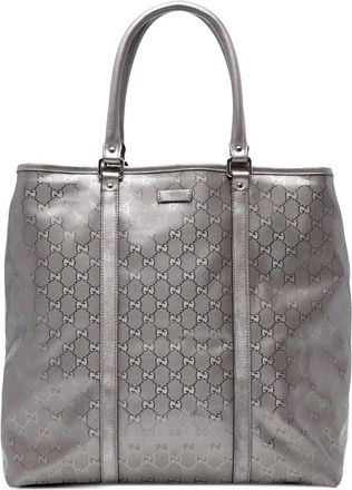 Gucci sac à main Joy Vertical à logo GG (2016-2025) - Gris