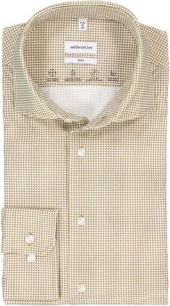 Seidensticker Seidensticker Herren Hemd gr&uuml;n Mikrofaser