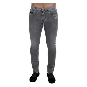 Dolce & Gabbana Schicke Grau Gewaschene Denim-Jeans - - Jeans - Herren - Grau - XS