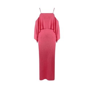 Tom Ford Spaghetti-Tr&auml;ger R&uuml;schen Maxi-Kleid - - Dresses - Damen - Rosa - S