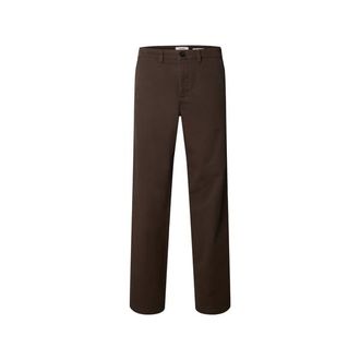 Selected Chino droit en coton m&eacute;lang&eacute;