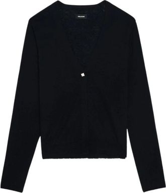 Zadig&Voltaire Femme, Pulls, Noir, Taille: 42 FR Manylla Cardigan