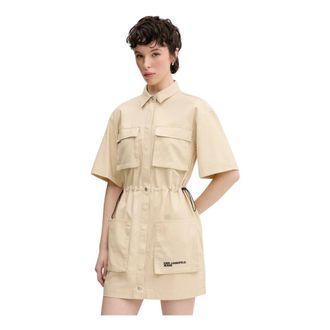 Karl Lagerfeld Robe-chemise - Femme - Robes - Beige - Taille: 36 FR