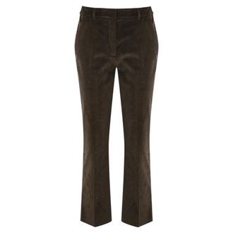 Max Mara Braune Schlaghose aus Samt - - Trousers - Damen - Braun - XS